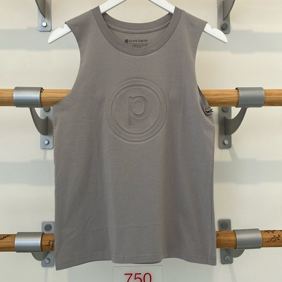 Pure Barre | Tops | Nwt Pure Barre Embossed Tank In Storm Grey | Poshmark